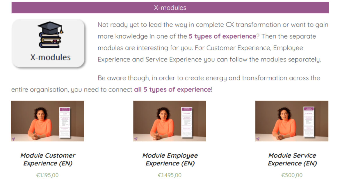 Tickets from € 500,- – X-modules – Accelerate In Experience